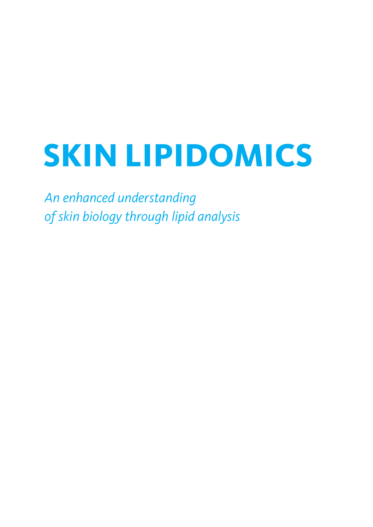 eBook - Skin Lipidomics - Lipotype GmbH
